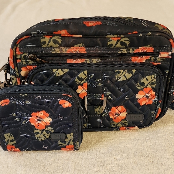 lug | Bags | Lug Carousel Quilted Floral Crossbody With Wallet Preowned ...